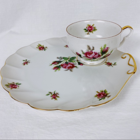 Vintage | Dining | Vintage Tea Toast Snack Plate And Teacup Set | Poshmark
